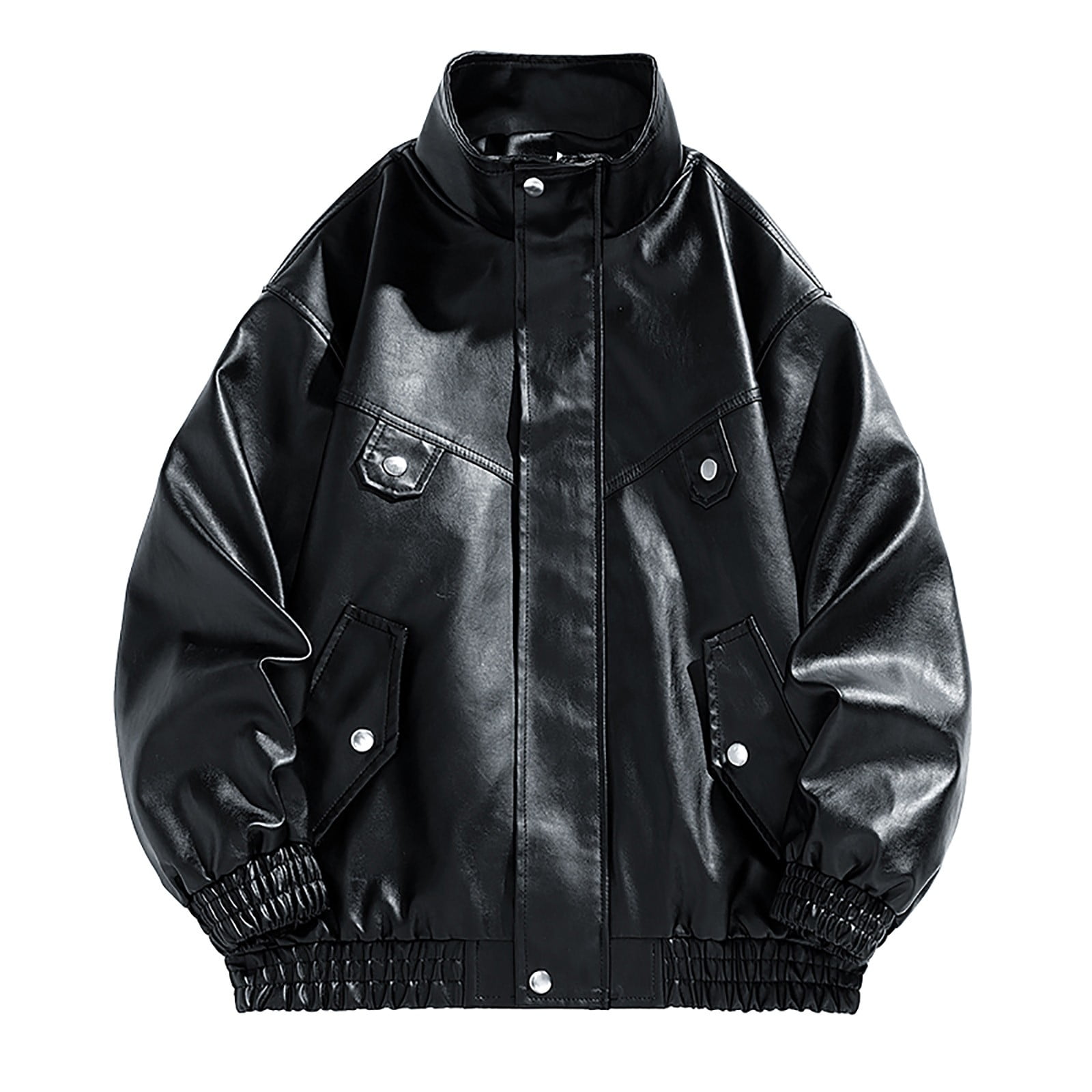 RYDCOT Men's Faux Leather Bomber Jacket Vintage Motorcycle RYDCOT Men's Faux Leather Bomber Jacket Vintage Motorcycle