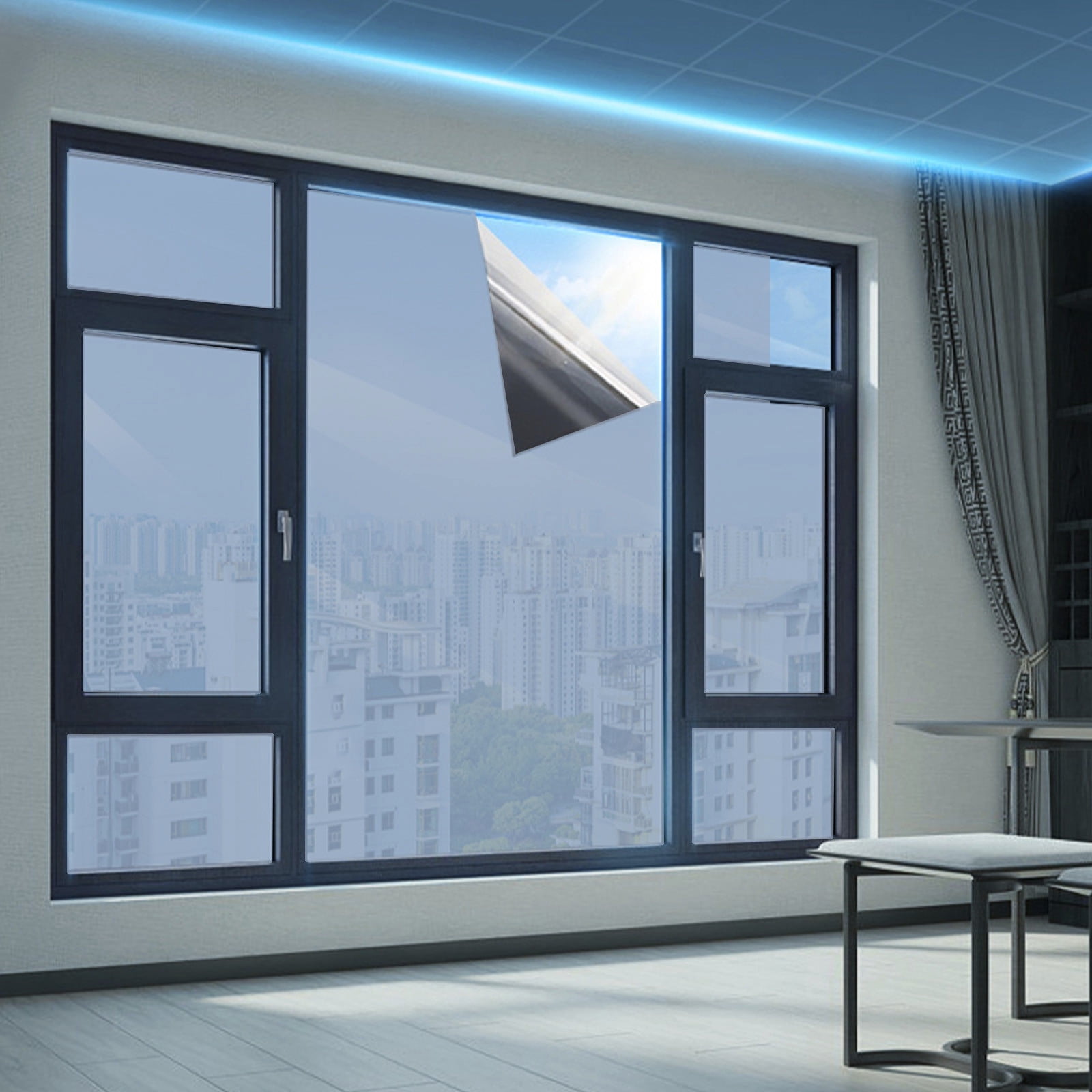 RYDCOT One Way Privacy Window Film, Mirror Window Tint for Home Daytime ...