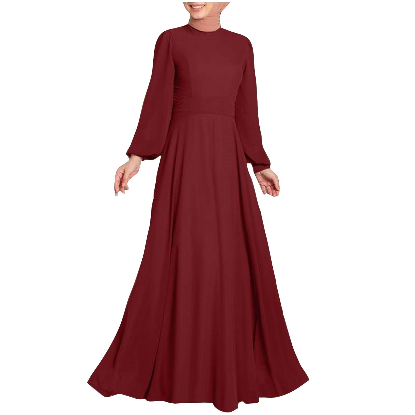 RYDCOT Wedding Guest Dresses for Women Long Sleeve Mock Neck Ruffle ...