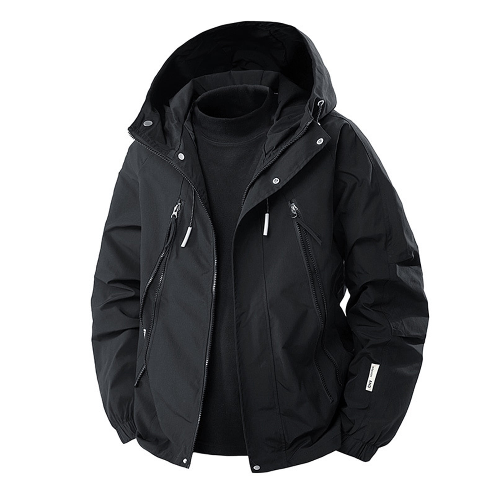 RYDCOT Windbreaker Jacket Men with Hood Men Big and Tall Work Poncho ...