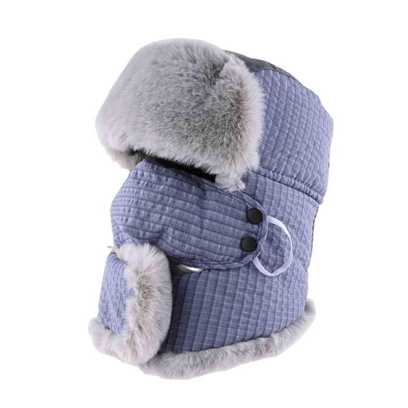 RYDCOT Winter Hats for Women Men Trapper Ushanka Hat with Ear Flaps ...