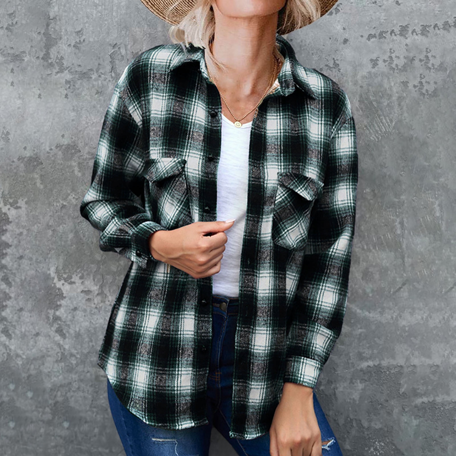 RYDCOT Womens Jackets Lightweight Trendy Casual Splicing Long Boyfriend ...