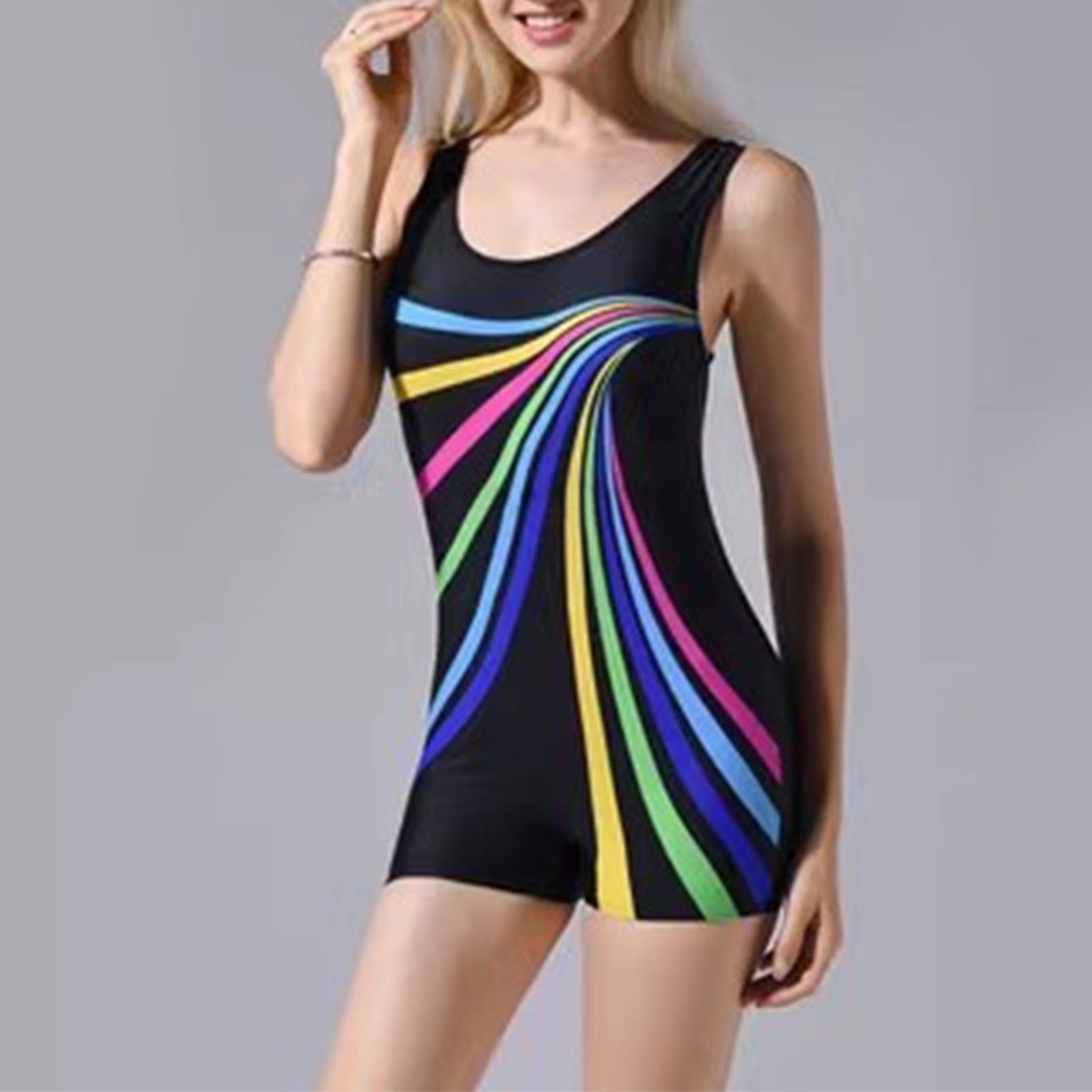 RYDCOT Womens Swimsuits One Piece Boyleg Sports Swimwear Athletic ...
