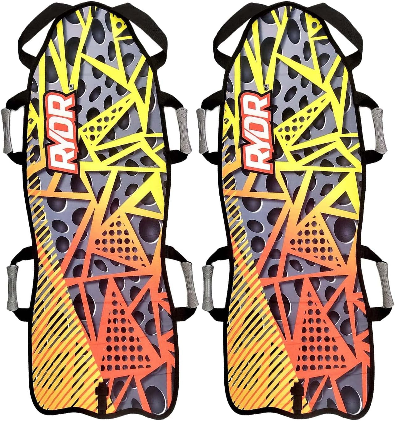 RYDR 45 Inch Snow Mat - Roll Up Snow sled - 2 Rider - Dual Grip Handles ...