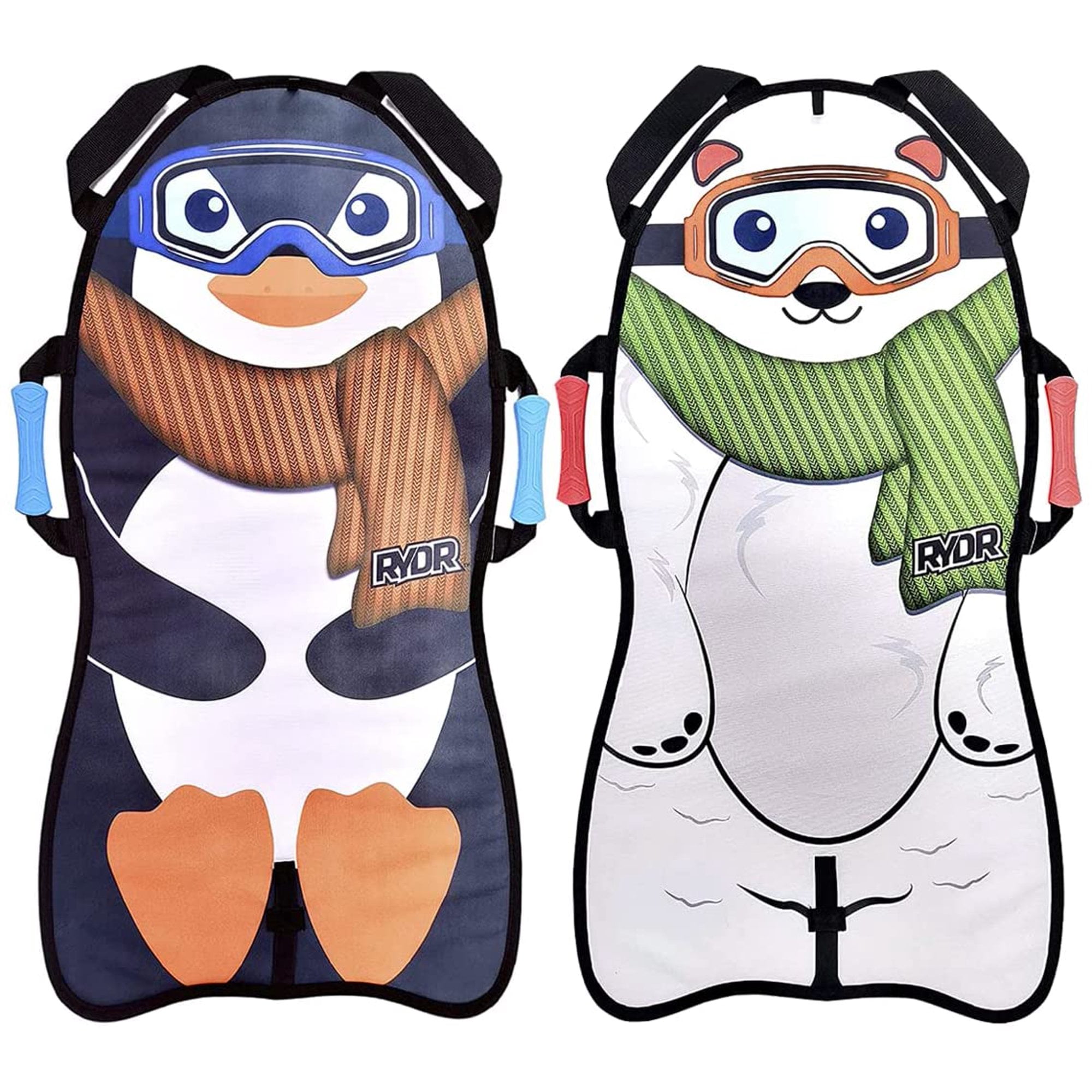 RYDR 36in Foam Snow Mat - Single Rider Roll Up Sled, Polar Bear+ ...