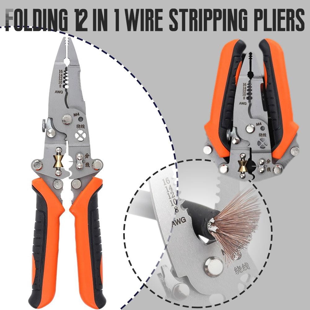 RYGRZJ 12 in 1 ltifctional Wire Stripper Crimper Cable Cutter HOT ...