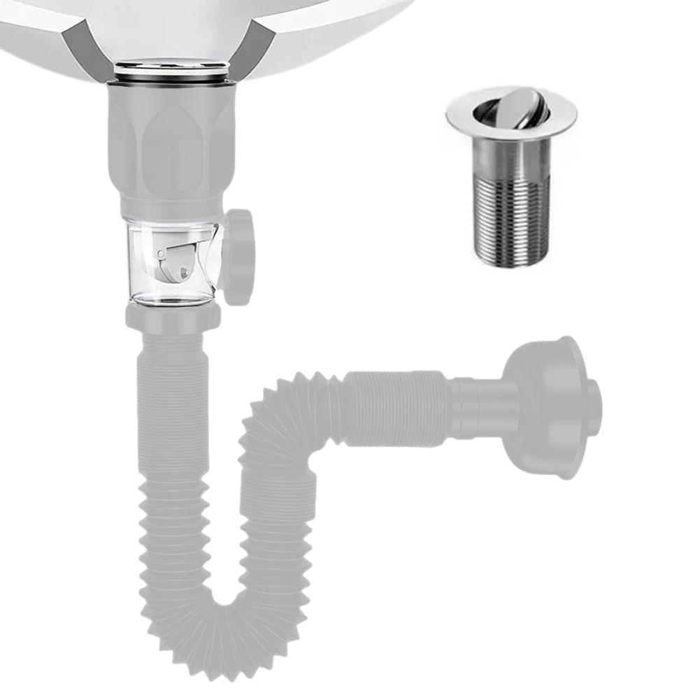 RYGRZJ Bathroom Sink Flexible Pipe Sink Basin Water Drain Kitchen Pipe ...