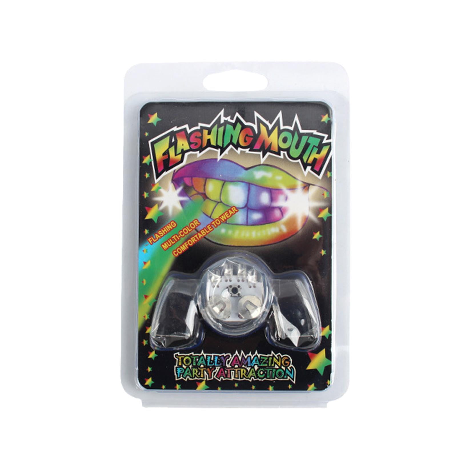 RYGRZJ Flashing Led Light Up Mouth Braces Glow Teeth For Halloween ...
