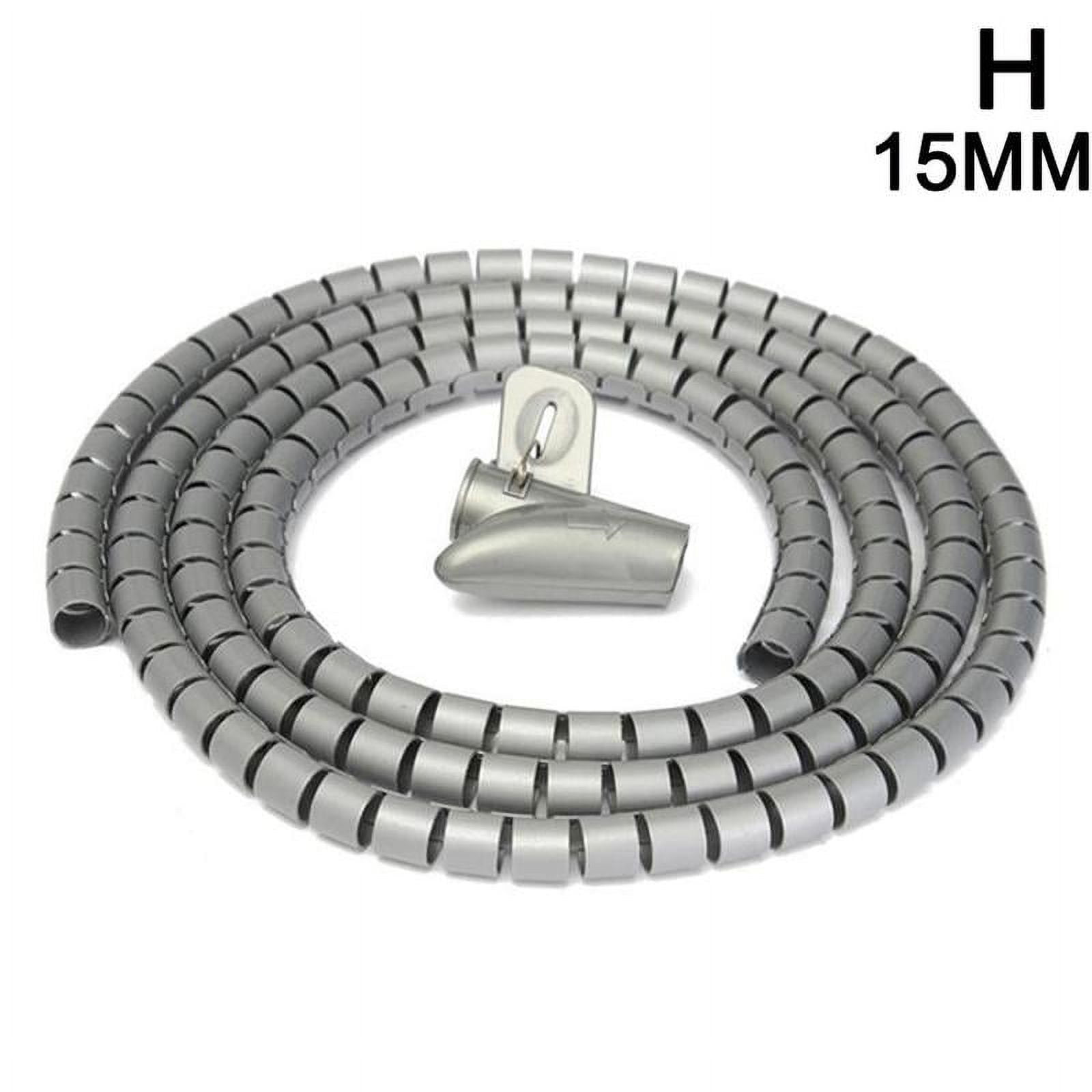RYGRZJ Gray 15mm Wire Management Cable Tube Wire Tube Winding Tube ...