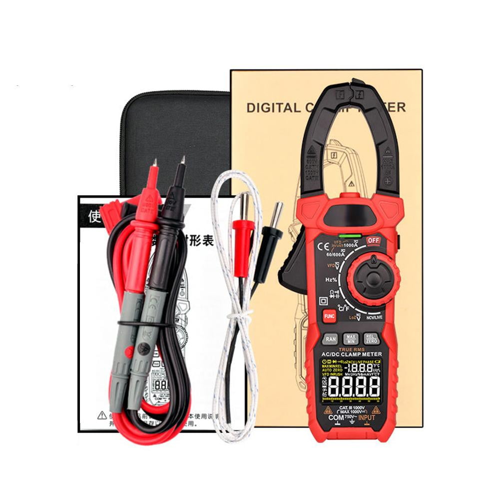 RYGRZJ HT208 Clamp Meter 1000A 1000V True RMS Digital Clamp GXW Meter ...
