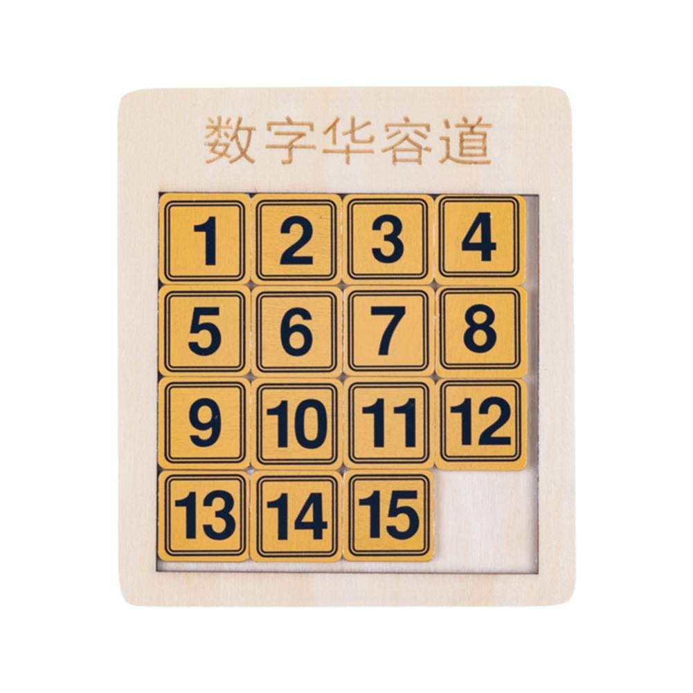 RYGRZJ Klotski Number Sliding Game Magic Cube Puzzle Toys For Brain ...