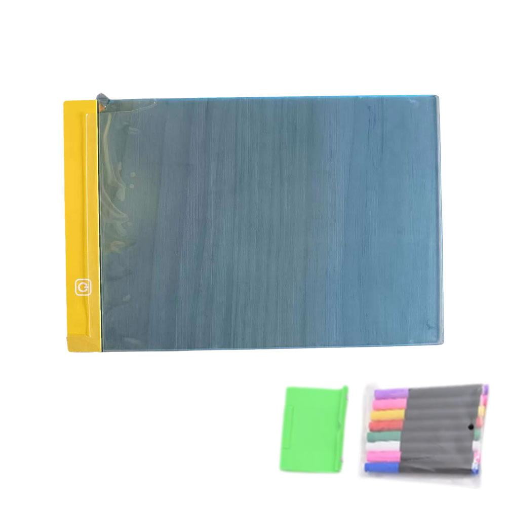 RYGRZJ LED Note Board with Color LightUp Acrylic Message Board Erasable ...