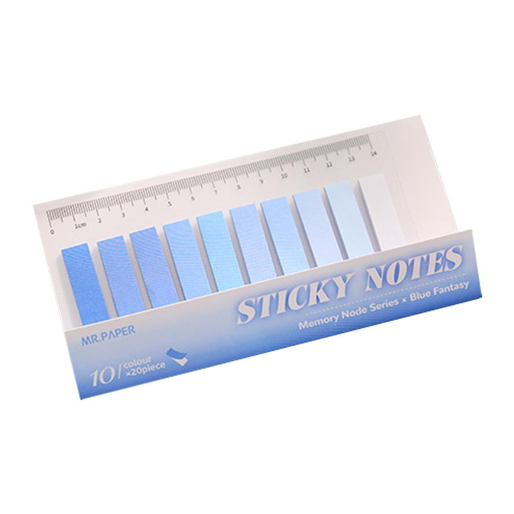 RYGRZJ Morandi Colored Sticky Notes Note Markers Stickers - Walmart.com