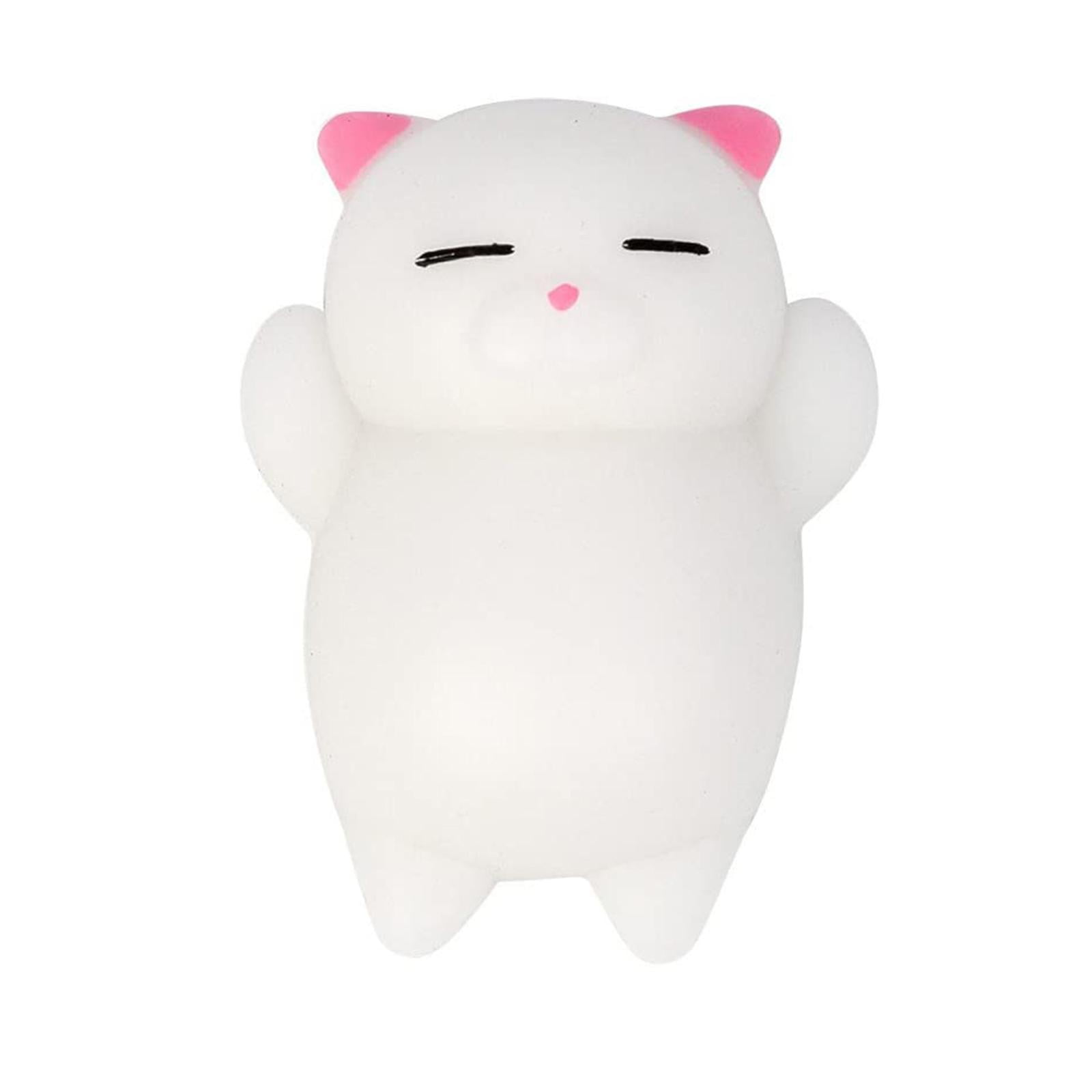 RYGRZJ Pink Ear Cat Pinching Decompression Toy Cute Soft Cute Small ...