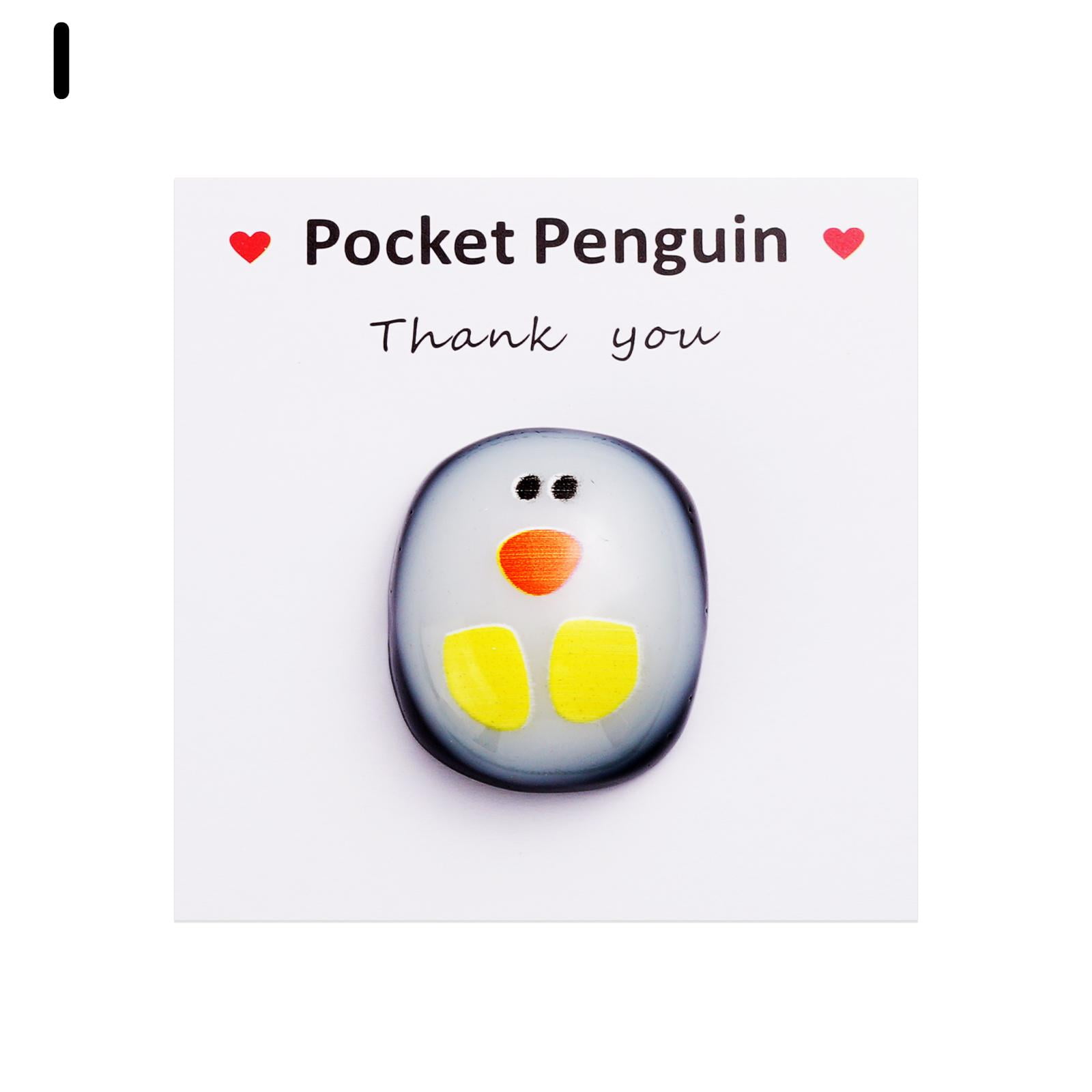 RYGRZJ Pocket Penguin Animal Gift Thinking Of You Letterbox Hug Fused ...