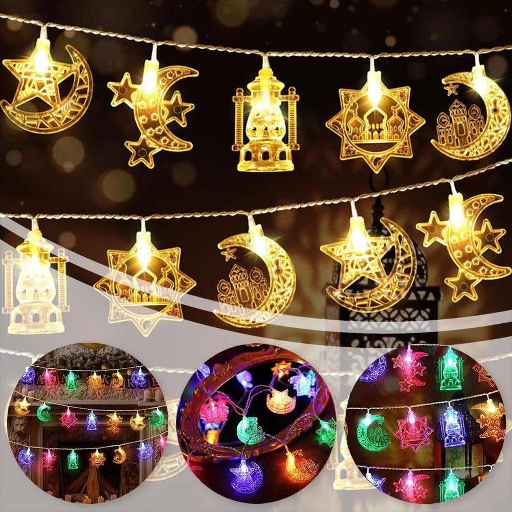 RYGRZJ Ramadan String LightMoon Star LED String LightsBattery Operated ...
