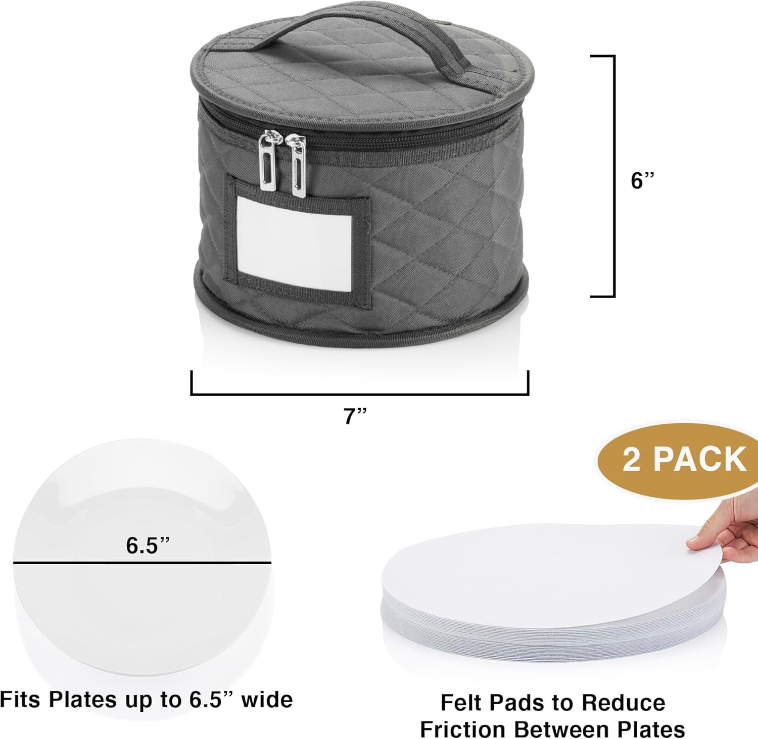 RYJUYJ-2 Pack - 7" Saucer Storage Case - China Storage Container ...