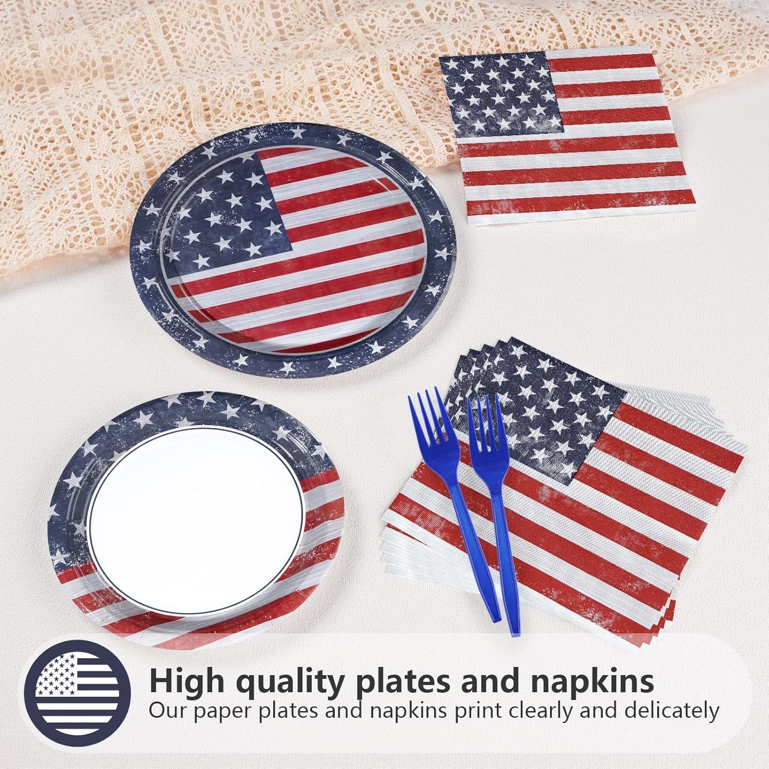 RYJUYJ-American Flag Patriotic Party Supplies Veterans Day Patriotic ...