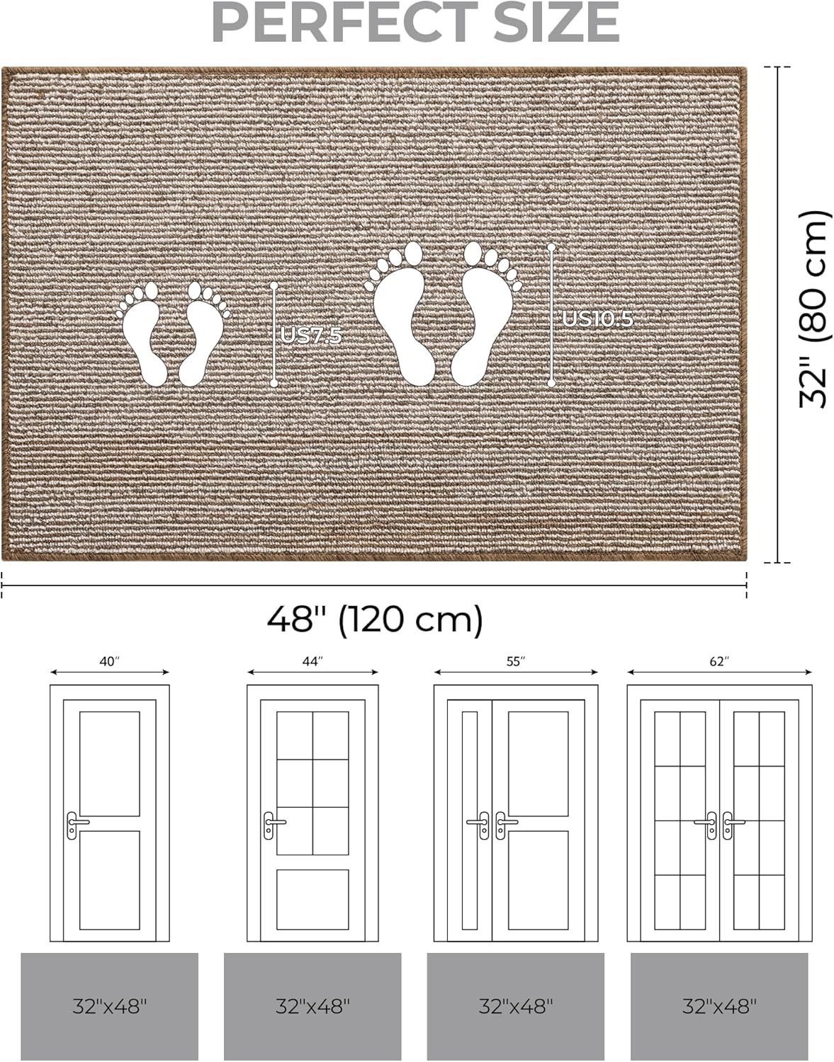 RYJUYJ-Front Door Mat Outside Entrance, Door Mats for Entryway, Welcome ...
