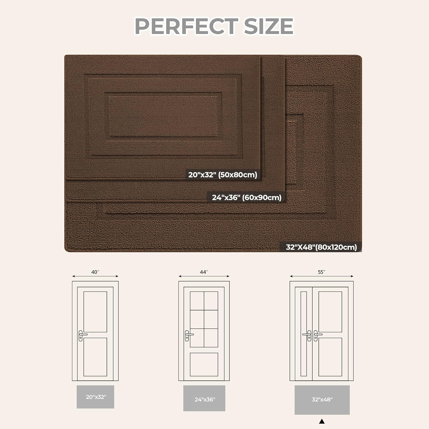 RYJUYJ-Front Door Mat Outside Entrance, Welcome Matt Non-Slip, Outdoor ...