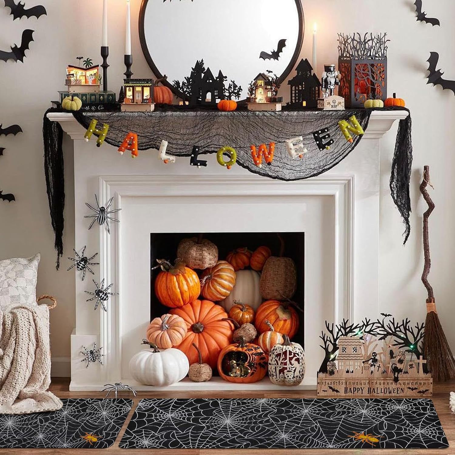 RYJUYJ-Kitchen Mats for Floor, Halloween Kitchen Mat Home Decor for ...