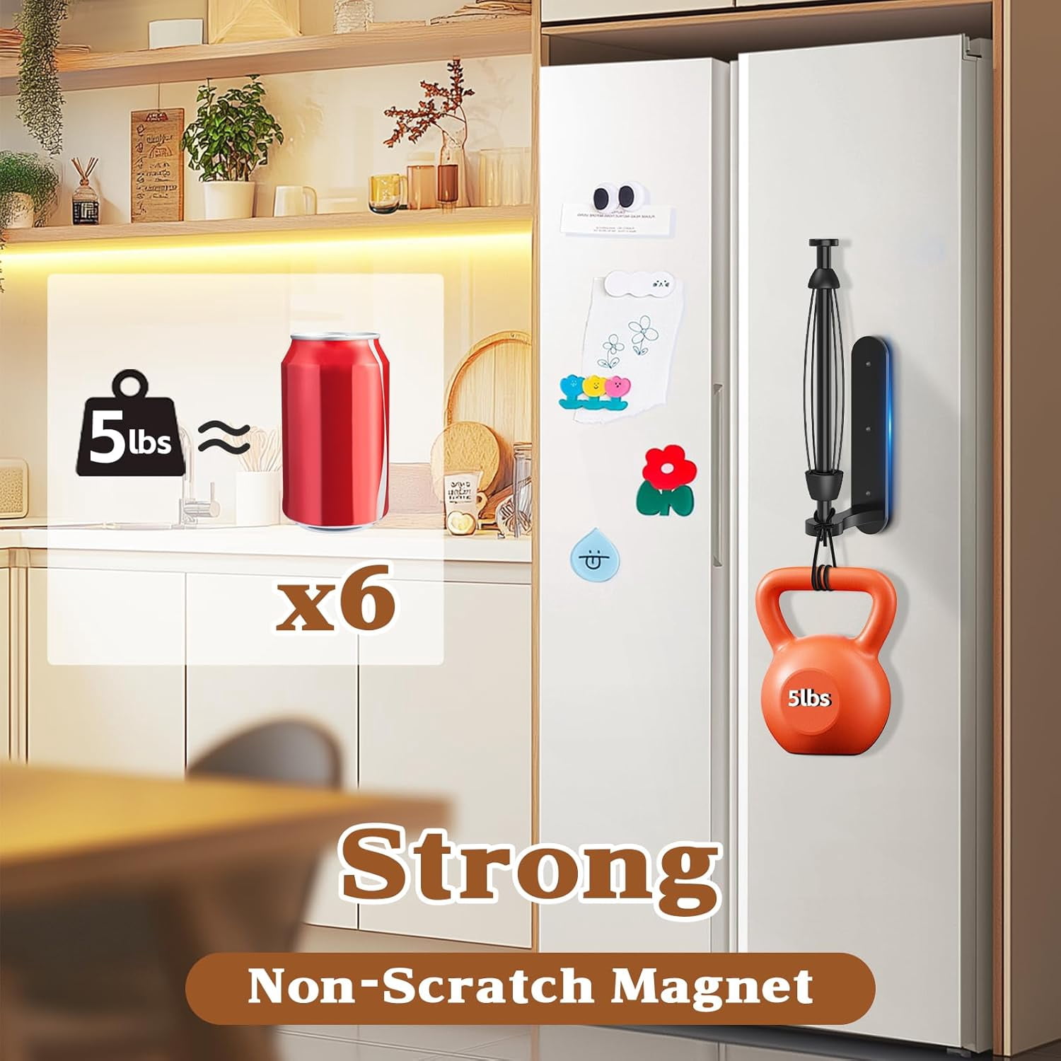 RYJUYJ-Magnetic Paper Towel Holder, One-Handed Tear, Adhesive, Black ...