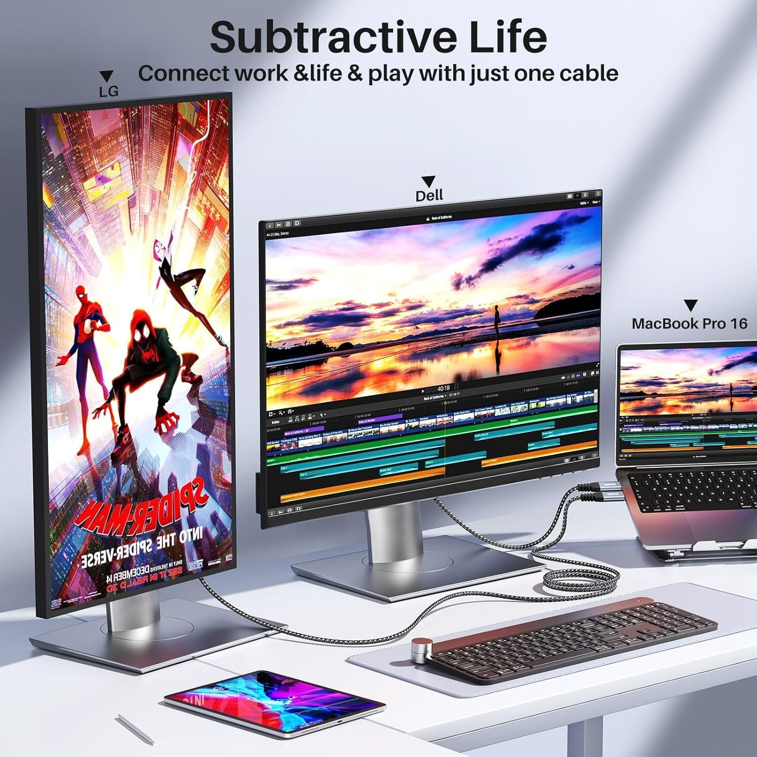 RYJUYJ-USB C Cable [3-Pack 3.3FT], USB C 3.2 Gen 2 Cable 20Gbps High ...