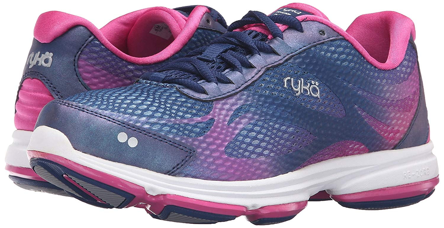 RYKA Women's Devotion Plus Walking Shoe, Jet Ink Blue/Rose Violet ...