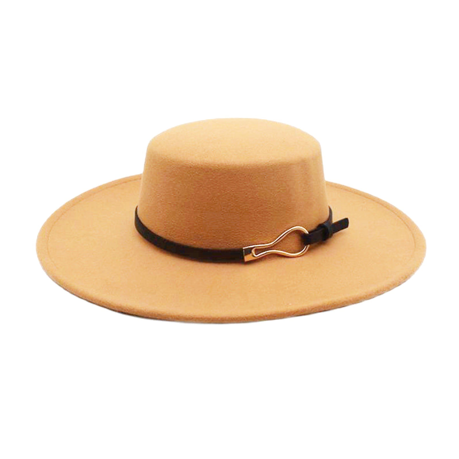 RYKJLWY Fedora Hats for Men Women Elegant Winter Wool Bucket Hat 1920S ...