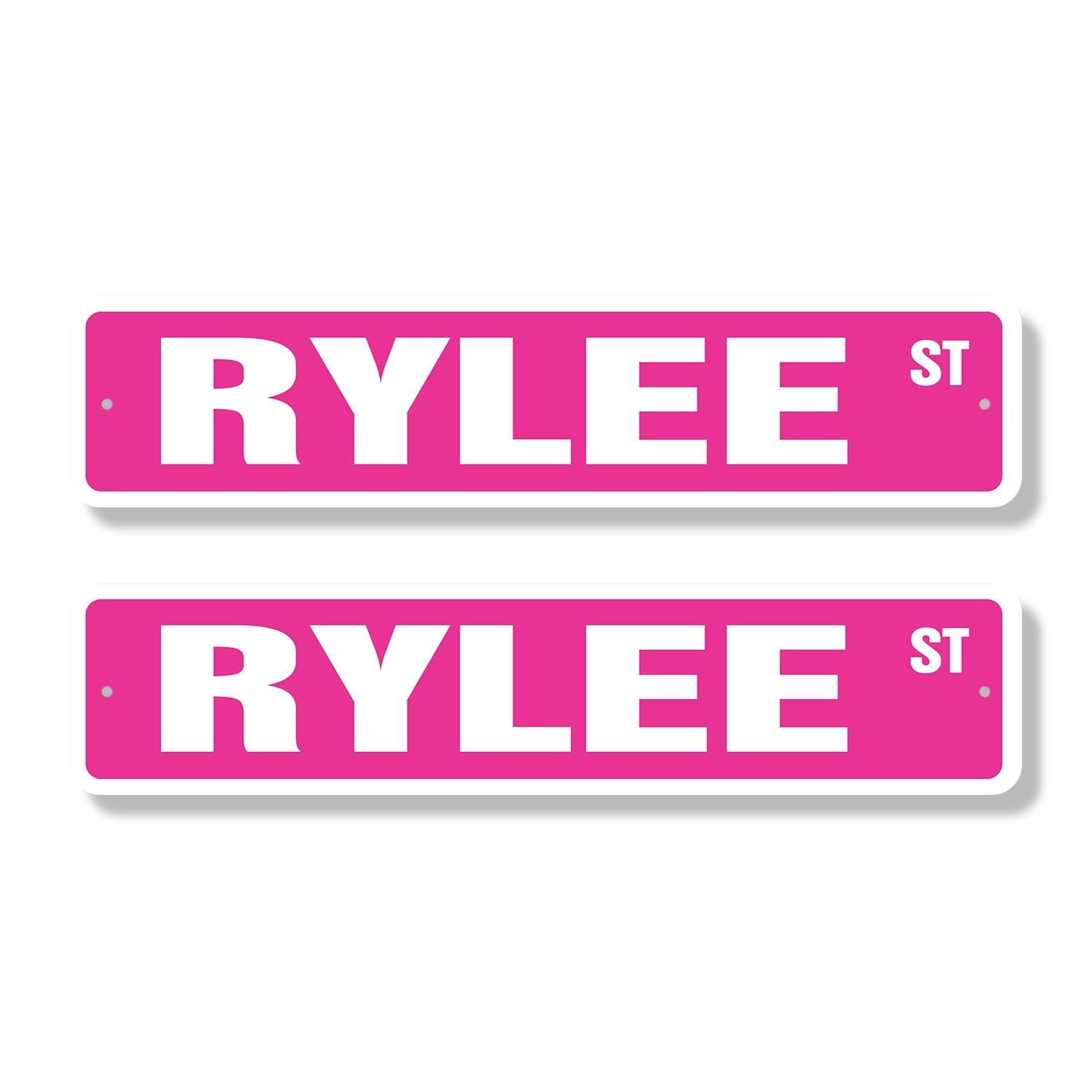 RYLEE Classic Street Sign (2 Pack) Childrens Name Room Sign Road Sign ...
