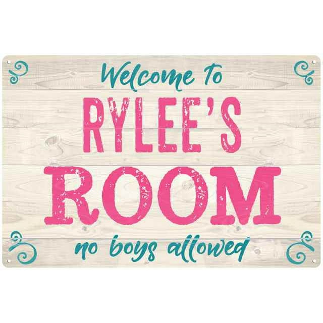 RYLEE'S Room Kids Bedroom Sign 8x12 Metal Sign 208120089104 - Walmart.com