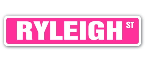 RYLEIGH Street Sign Childrens Name Room Sign | Indoor/Outdoor | 36 ...