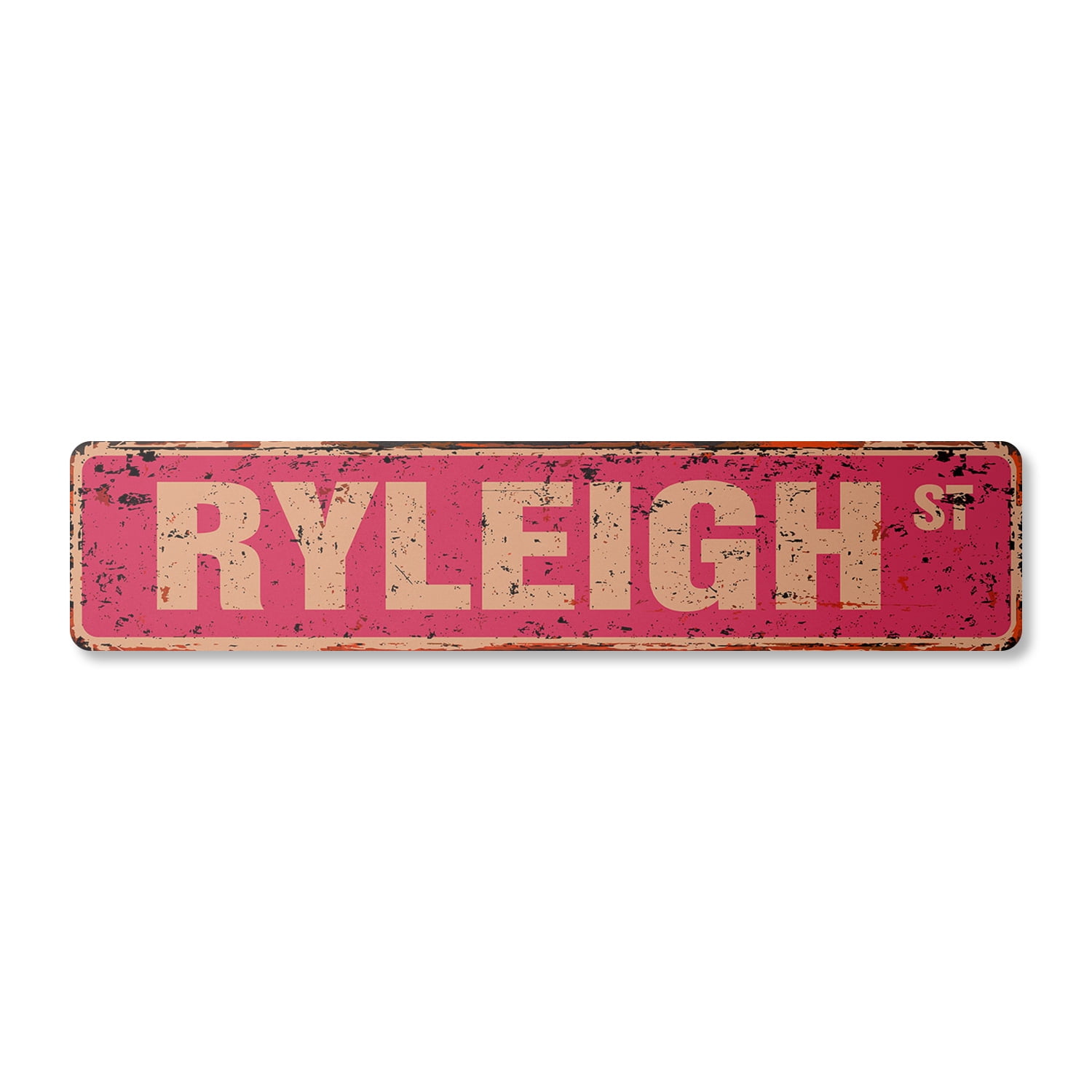 RYLEIGH Vintage Plastic Street Sign Childrens Name Room Sign | Indoor ...