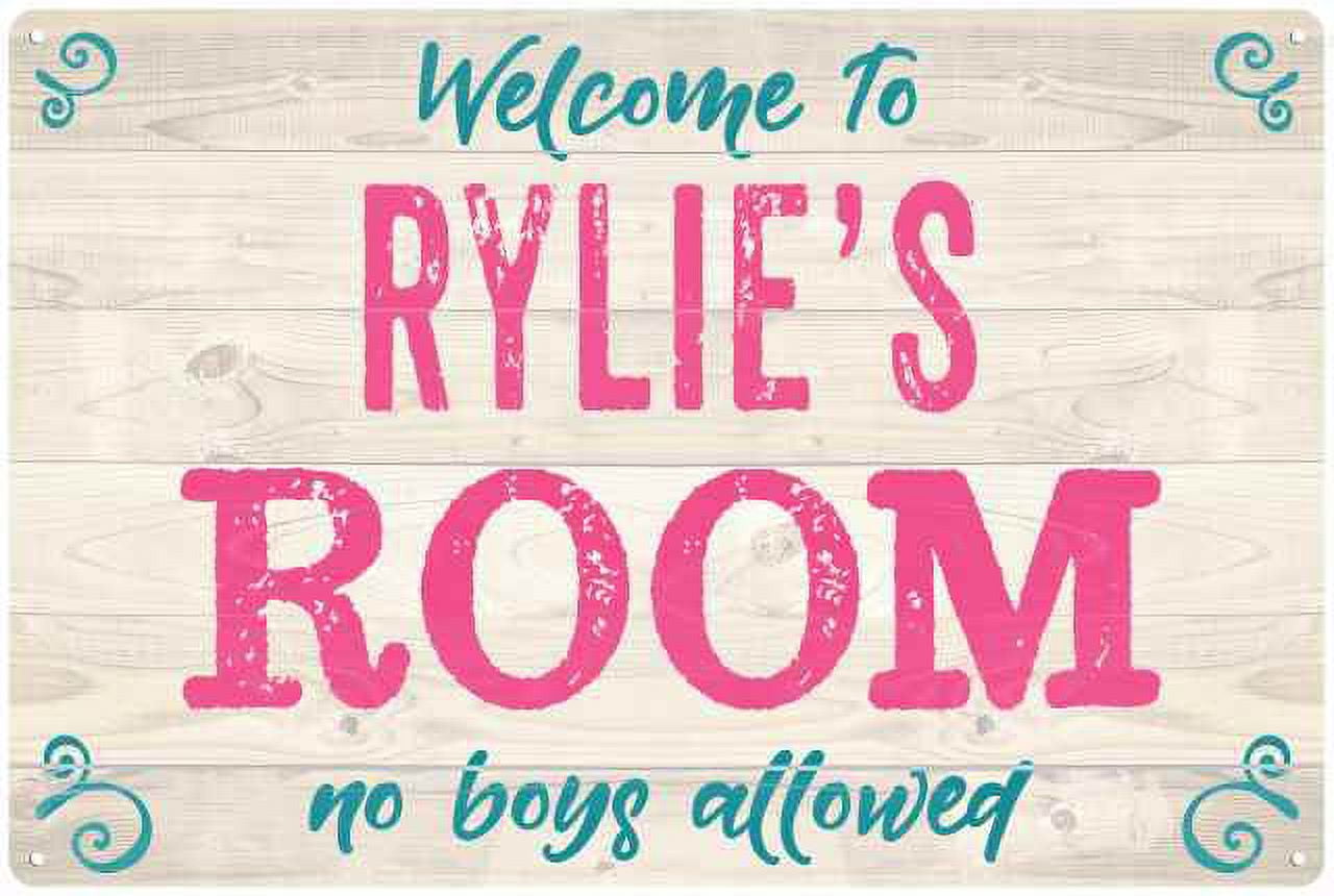 RYLIE'S Room Kids Bedroom Sign Gift 8x12 Metal Sign 108120089358 ...