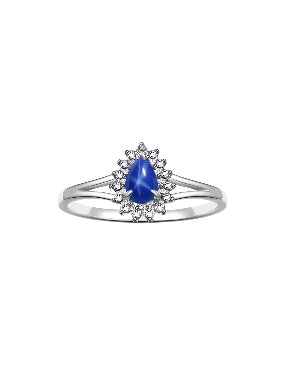 RYLOS Rings for Women Silver Ring Halo of Diamonds Birthstone Ring ...