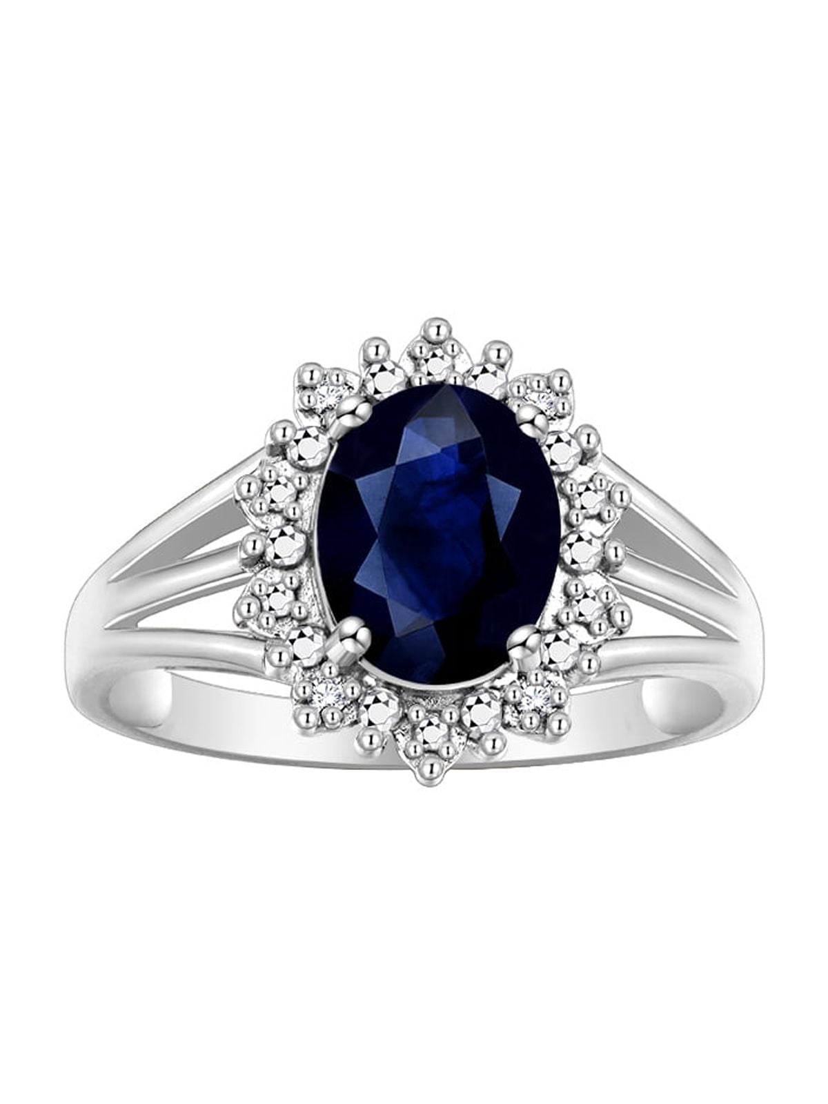 RYLOS Rings for Women Sterling Silver Ring Princess Diana Inspired ...