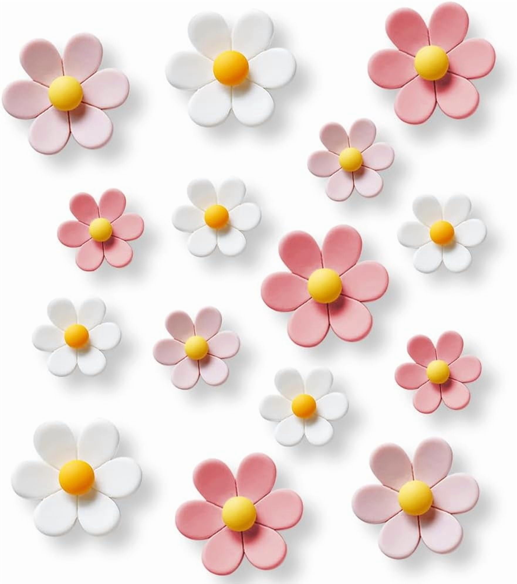 RYLZX 20 pcs - Cute Flower Magnet, Girl Pink Magnet for Fridge and ...