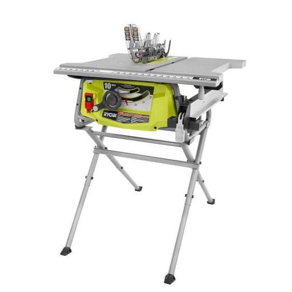 RYOBI 15 Amp 10-inch Table Saw with Miter Gauge and Integrated Storage ...