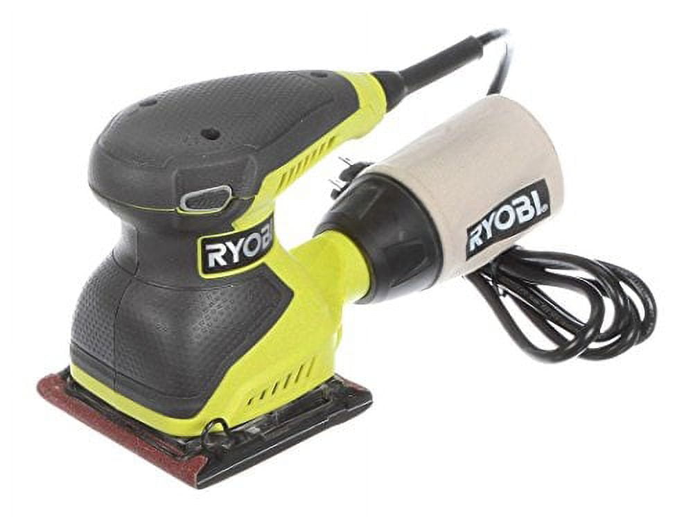 RYOBI Hand Operated 2 Amp Corded 1/4 Sheet Orbital Sander, Electric ...