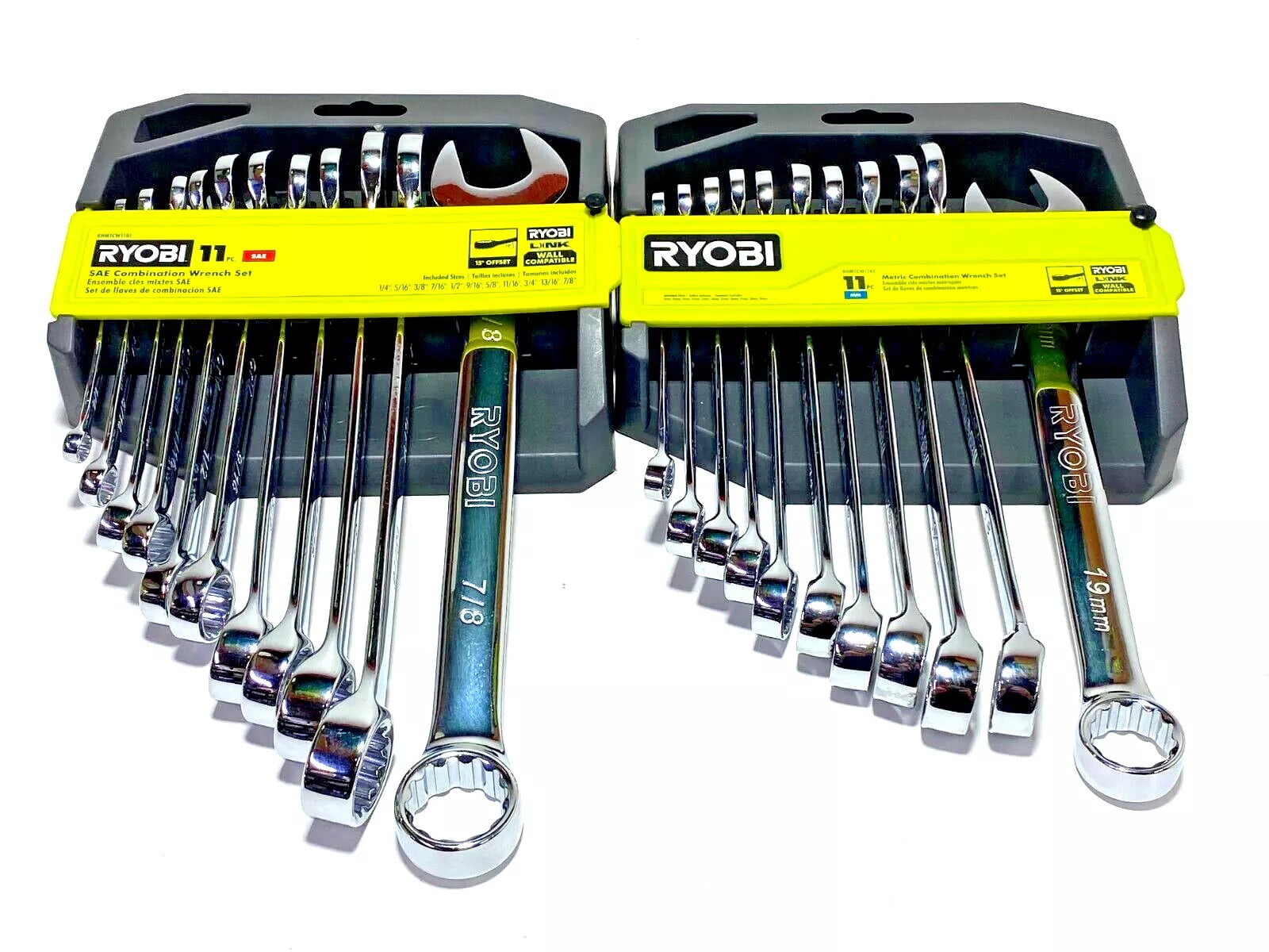 RYOBI 22 PC. SAE & Metric Combination Wrench Set - Walmart.com