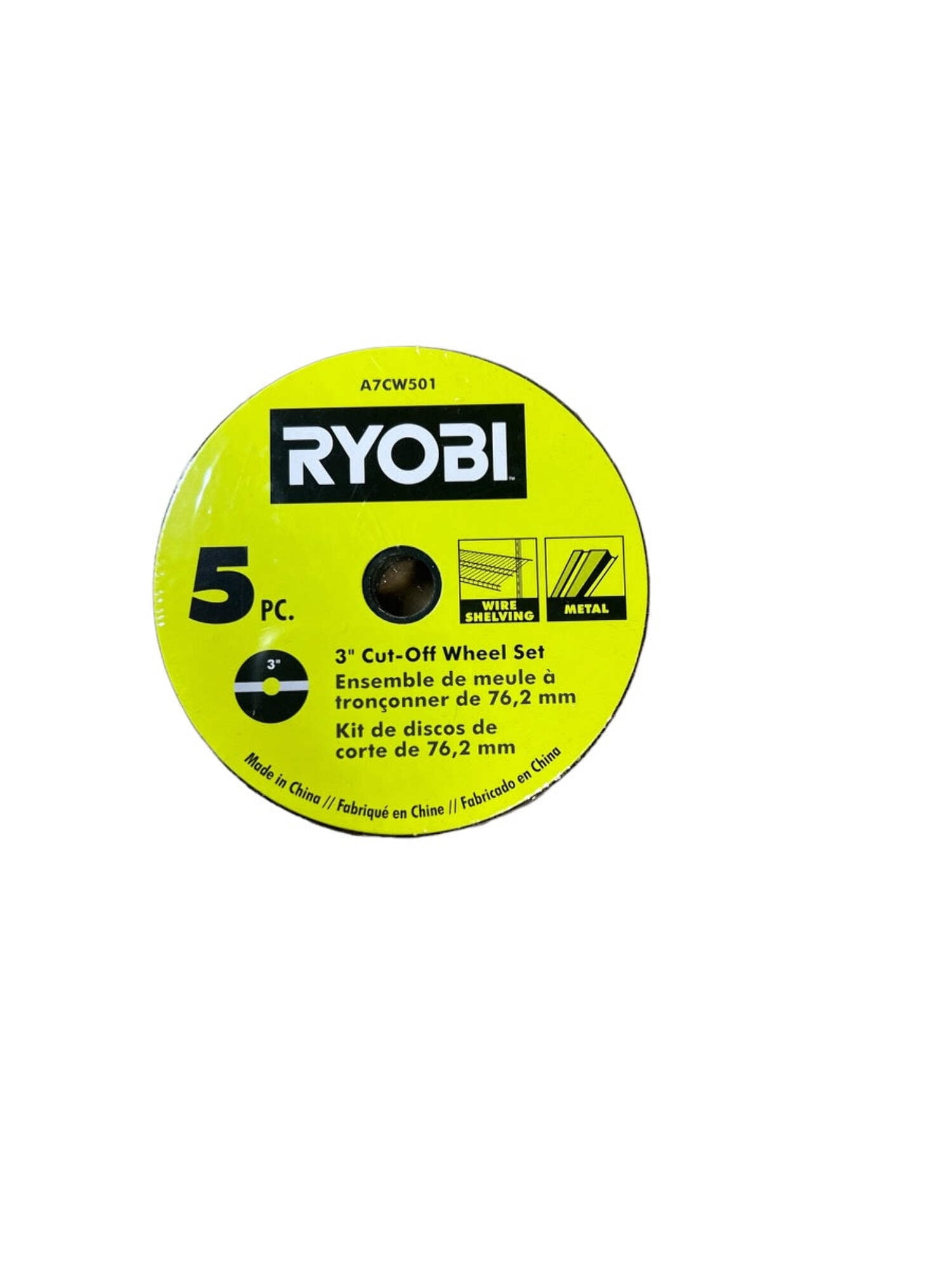 RYOBI 3 in. Aluminum Oxide Cut-Off Wheel Set (5-Piece) - Walmart.com