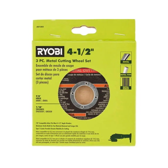 RYOBI 4-1/2 in. Metal Cutting Wheel (3-Piece) - Walmart.com