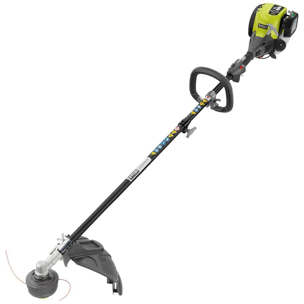 RYOBI 4-Stroke 30 cc Attachment Capable Straight Shaft Gas Trimmer ...
