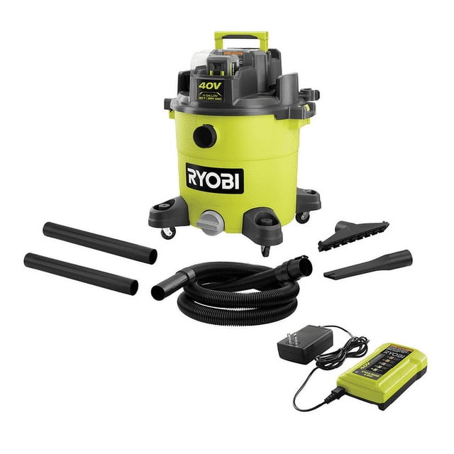 RYOBI 40V 10 Gal. Battery Powered Wet/Dry Vacuum (Tool-Only) - Walmart ...