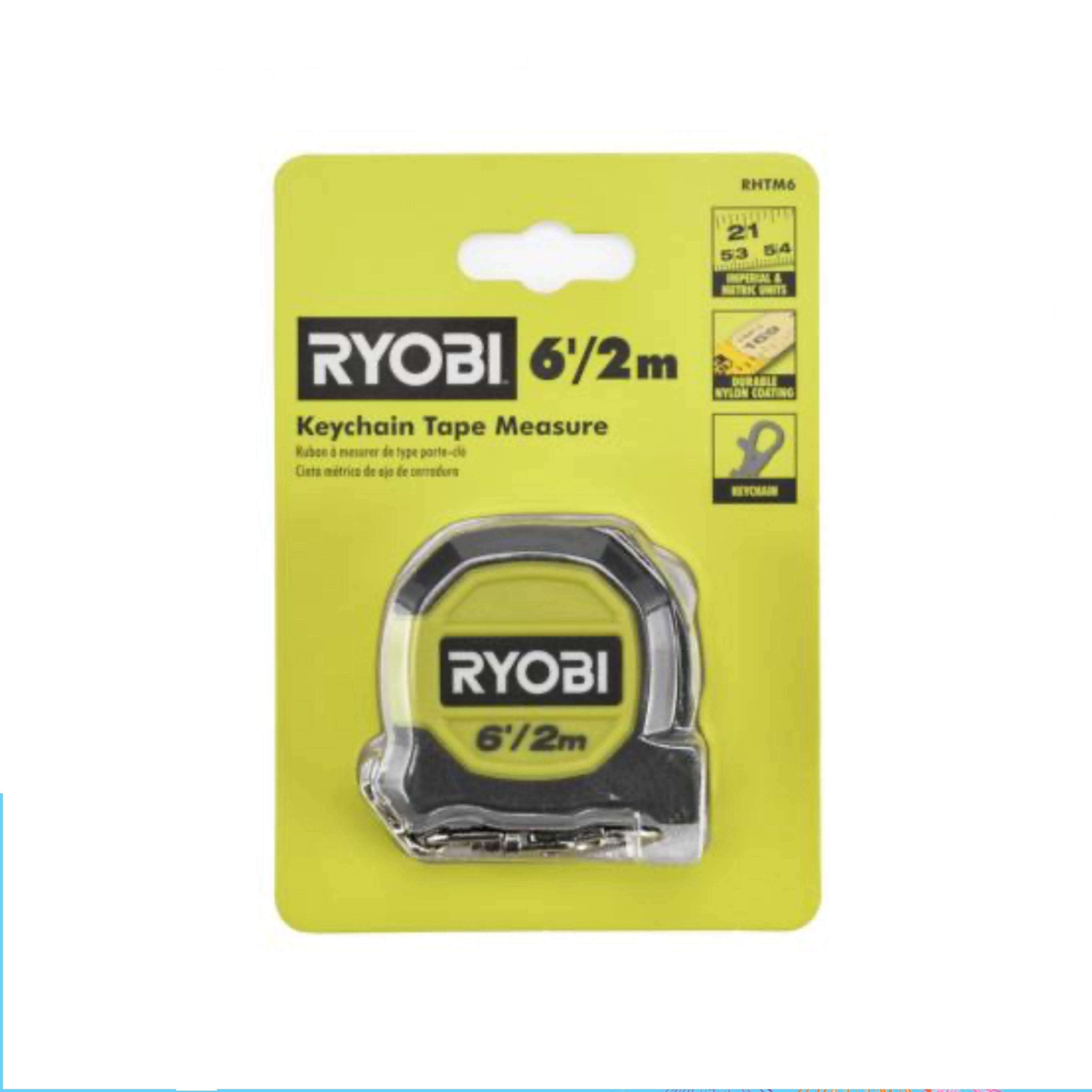 RYOBI 6 ft./2m Keychain Tape Measure - Walmart.com