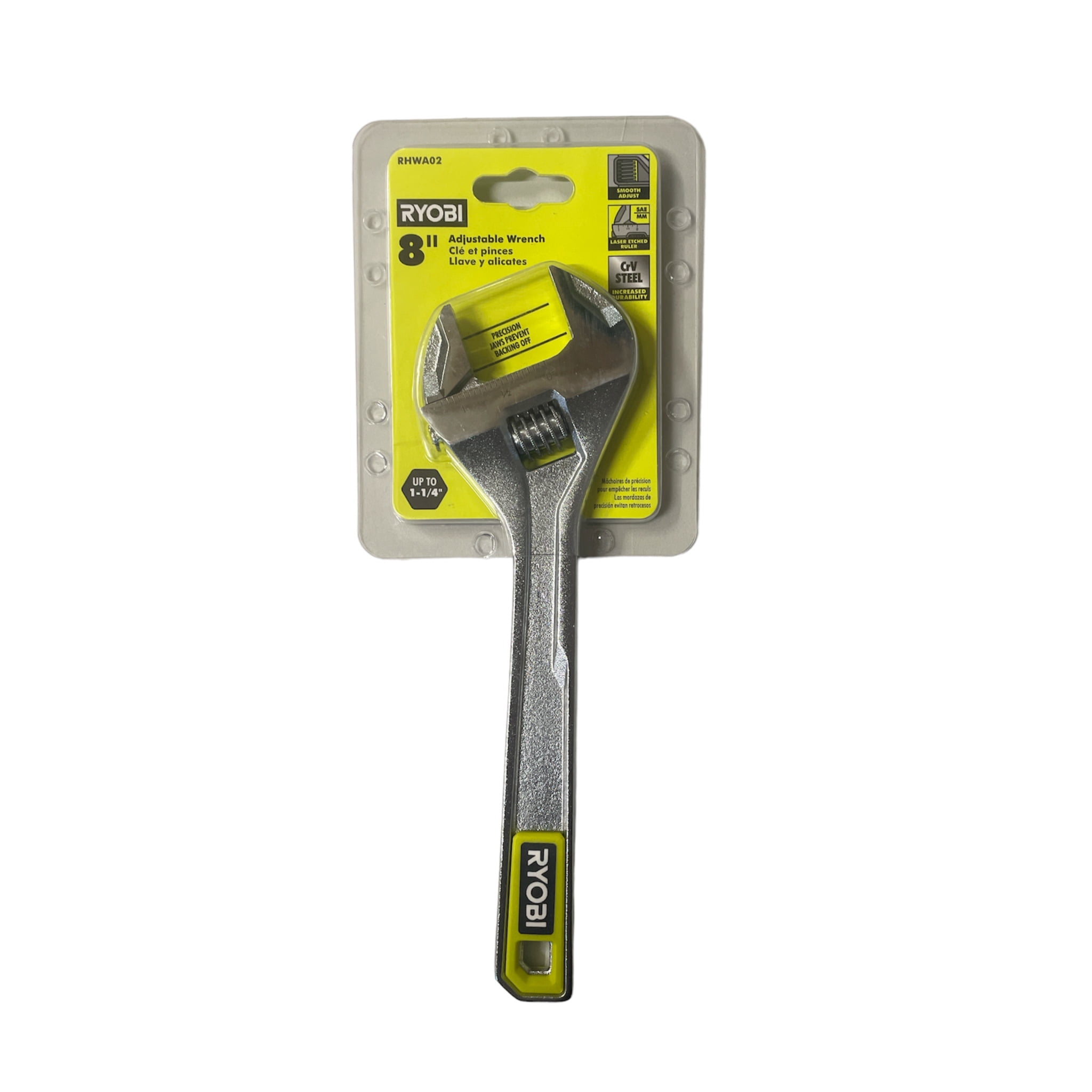 RYOBI 8 in. Adjustable Wrench - Walmart.com
