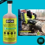 RYOBI Biodegradable Bar Chain Lubricant - Eco-Friendly Chainsaw Oil 24 ...