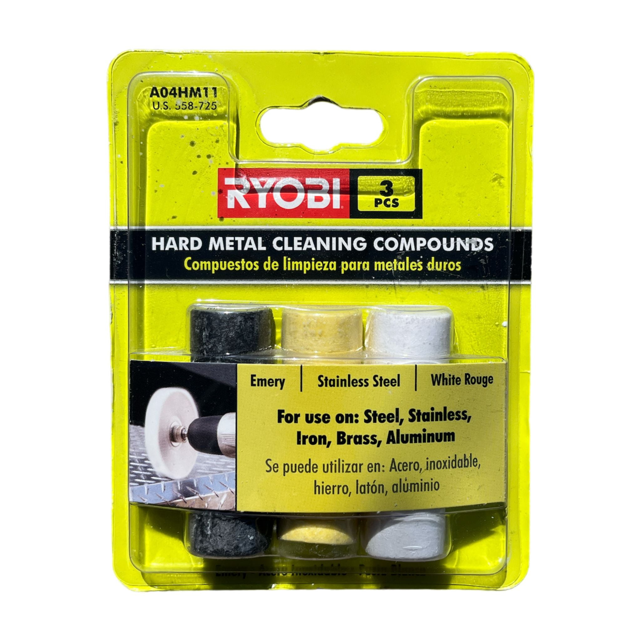 RYOBI Hard Metal Compound Kit (3-Piece) - Walmart.com