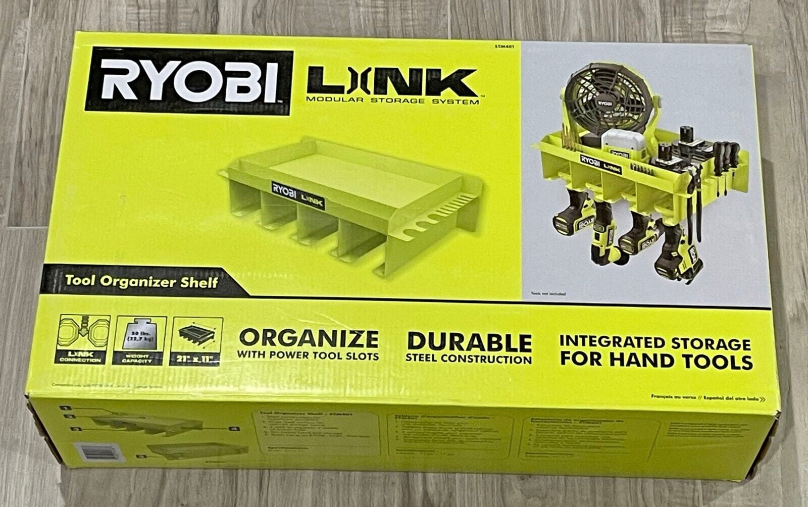 RYOBI LINK Modular Storage System LINK Tool Organizer Shelf STM401 New ...