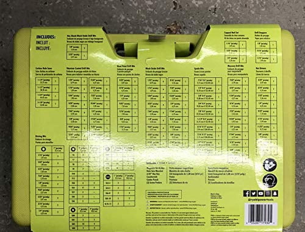 RYOBI Multi-Material Drill and Drive Kit (300-Piece) with Case ...